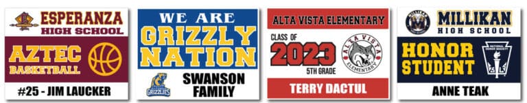 Fundraise Custom Spirit School Yard Signs | Kustom Imprints